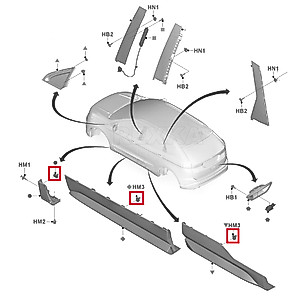 Rexka 30pcs Rocker Molding Retainer Clip Screw Compatible with Ford W716352-S300 Edge Escape F-150 Mustang Lincoln Continental MKX W716352S300