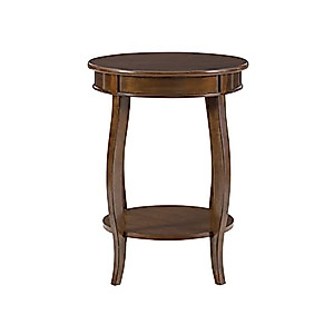 Powell Furniture Powell Hazelnut Round Shelf Table,, 18"L x 18"W x 24"H