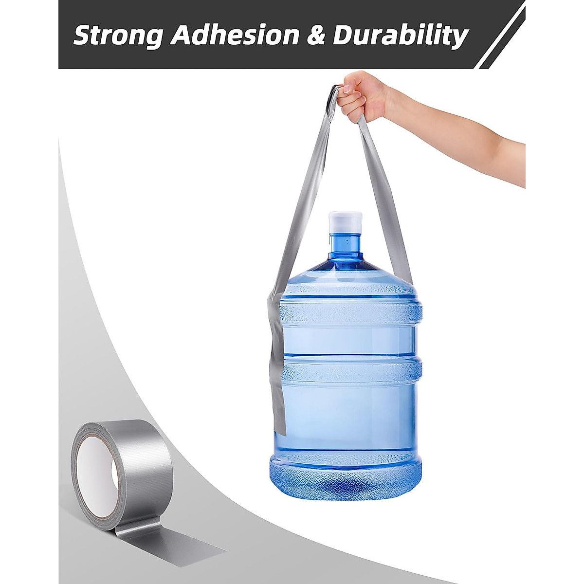 WeLiu Silver Duct Tape 2in x 30Yards 6-Pack Heavy Duty Duct Tape Flexible No Residue Strong Waterproof Tear by Hand Indoor & Outdoor Use