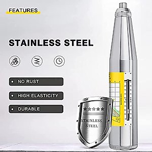 CGOLDENWALL Concrete Rebound Hammer Tester Resiliometer Test Meter Tool within The scope of 1450.38psi-8702.26psi (10-60Mpa) ZC3-A with English Label and Calibration Certificated (Old or New Panel)