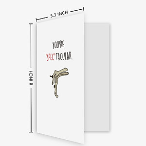 Funny You're Spectacular Card, Cute Thank You Card for OB GYN Midwife, Lovely Medical Themed Greeting Card