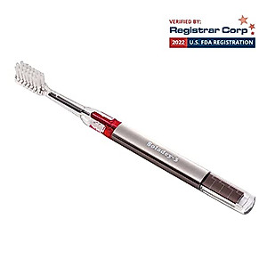 Soladey 3 Ionic Toothbrush, Solar Panels and TiO2 Semiconductor (Tapered Orange),Ready to use Ionic Toothbrush