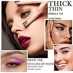 MAFK Liquid Eyeliner, Matte Pink, Waterproof, Smudge-Proof, Easy to Use and Remove