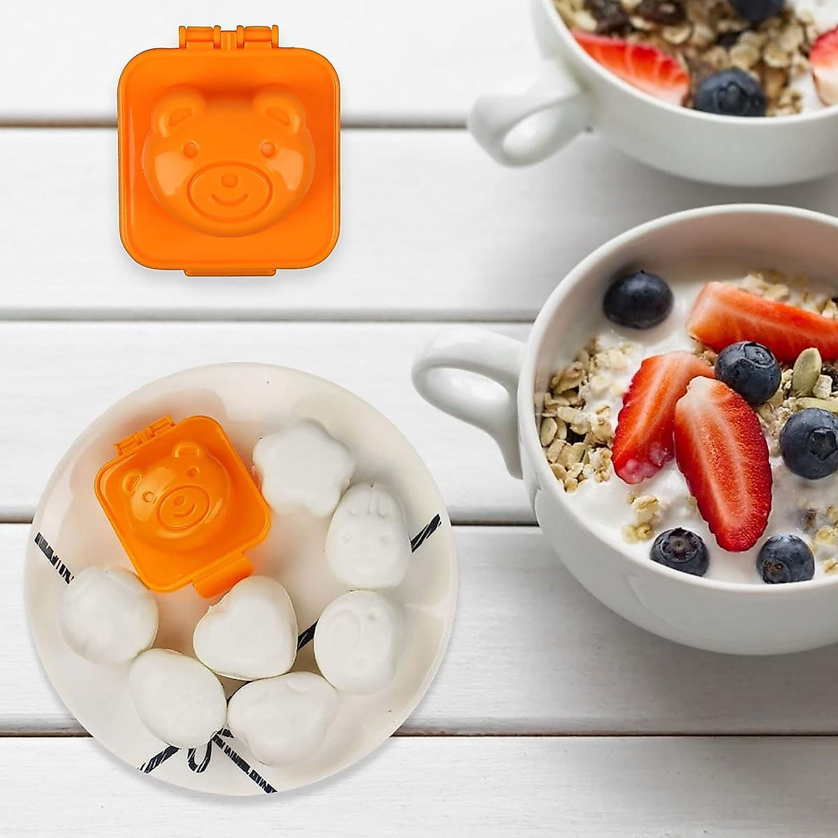 6 Pcs/Set Cartoon Cute Boiled Eggs Sushi Rice Pan Cooking DIY Tools Kitchen Accessories for Kids