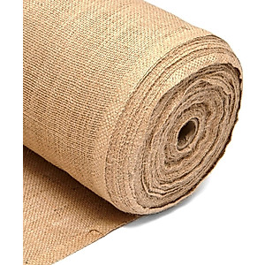 AK TRADING CO. 40" Wide Burlap Fabric 10oz Natural - Heavy Duty 100% Jute Material for Upholstery, Home Décor, Gardening, & Wedding Projects - Eco-Friendly & Biodegradable - 40 Inches x 1 Yard