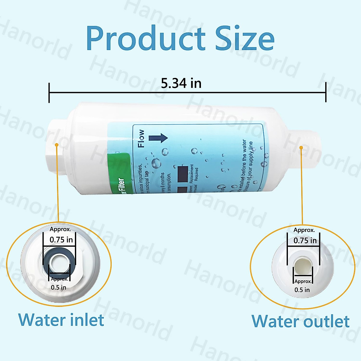 Toilet Bidet Seat Water Filter for Electronic Bidet Seats Filtration Threads Lasts Up to 6 Months