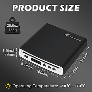 [Upgrade Version] FLWLKEJI External Universal Car CD Player,Portable CD Player for Car with USB or Type-C Port AUX Port Plug&Play and FM Transmitter Play CDs(Three Playback Modes to Suit Any Vehicle)