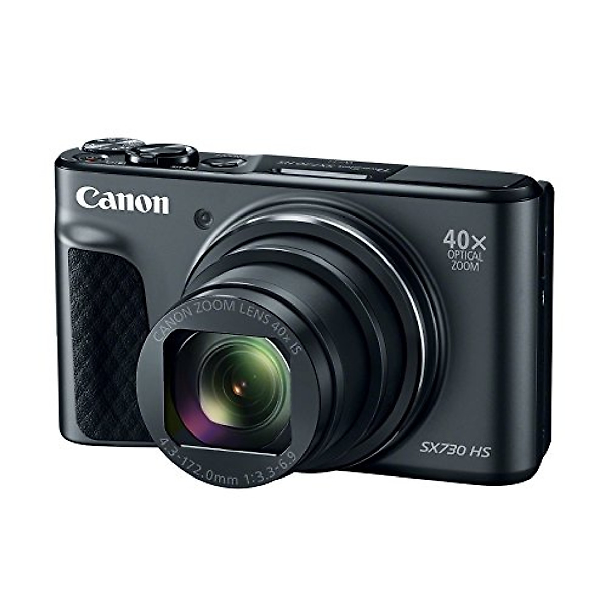 Canon PowerShot SX730 Digital Camera w/40x Optical Zoom & 3 Inch Tilt LCD - Wi-Fi, NFC, Bluetooth Enabled (Black) (Renewed)