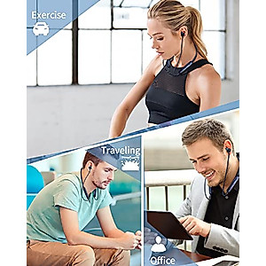 Mubiao Bluetooth Headphones Neckband 20Hrs Playtime V5.0 Wireless Headset Sport Noise Cancelling Earbuds w/Mic for Gym Running Compatible with iPhone Samsung Android