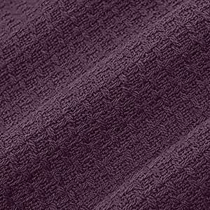 Sweet Home Collection 100% Fine Cotton Blanket Luxurious Weave Stylish Design Soft and Comfortable All Season Warmth, King, Purple
