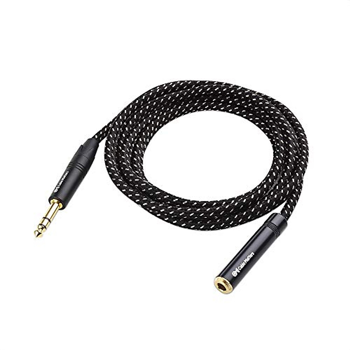 Cable Matters Braided 1/4 Inch Extension Cable 6 ft (1/4 TRS to 1/4 Inch Male to Female Cable)