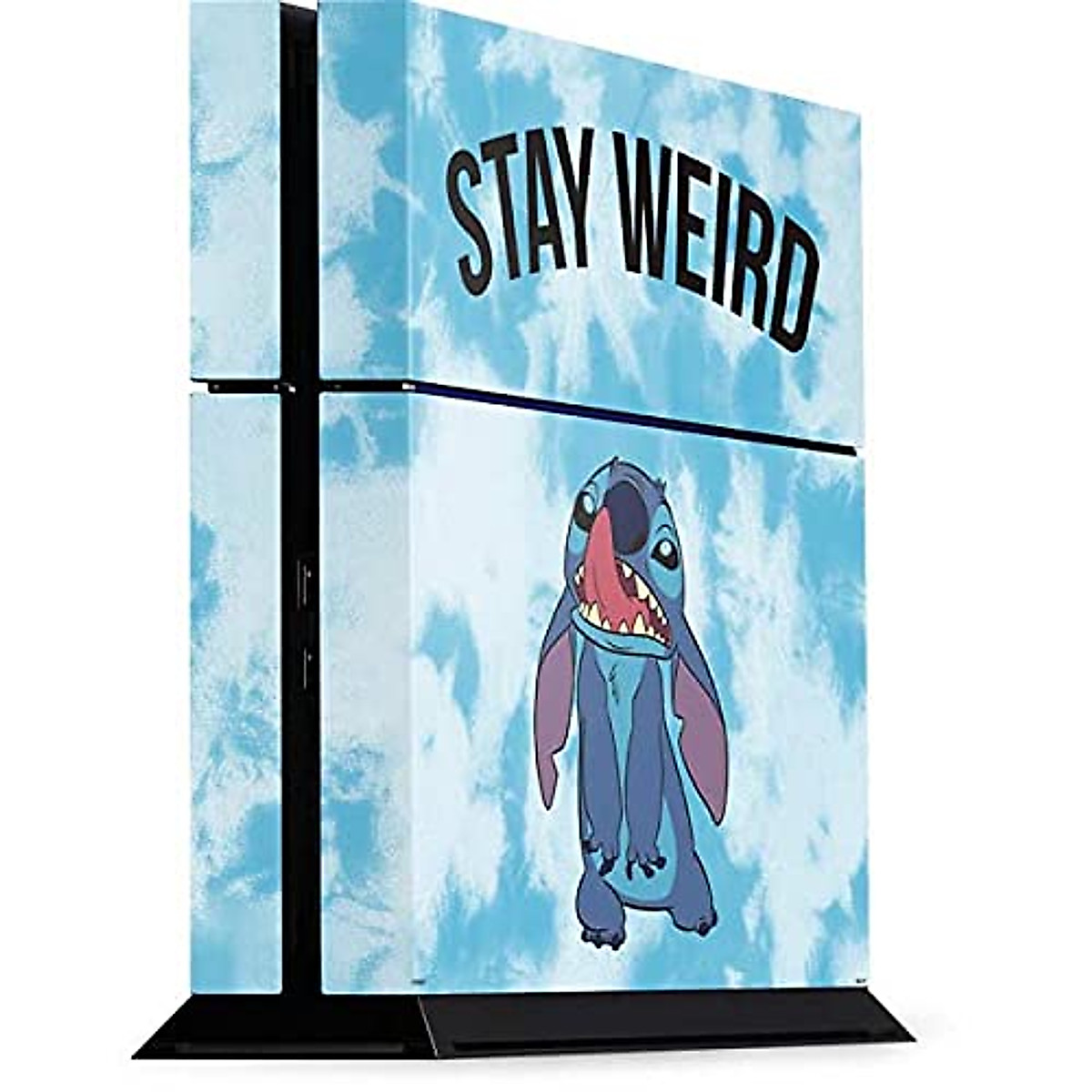 Skinit Decal Gaming Skin Compatible with PS4 Console - Officially Licensed Disney Lilo and Stitch Stay Weird Design