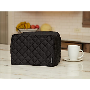 Covermates Keepsakes - Rectangular Appliance Cover - Dust Protection - Stain Resistant - Washable - Appliance Cover-Black