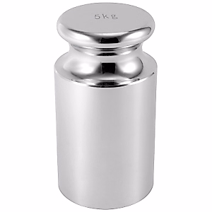 5kg Calibration Weight, Class M1 High Precision Grade 5000g Weigh Scales Calibration Weight, Precision Steel, Chrome Finish