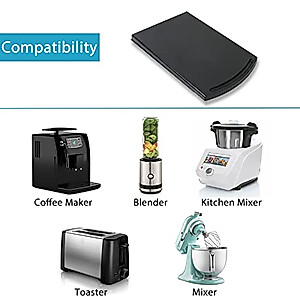 Diteje Kitchen Appliance Sliding Tray,Appliances Slider,Kitchen Moving Caddy Storage Holder Board for Coffee Makers,Aid Mixer,Blender,Toaster,Pot,Air Fryer