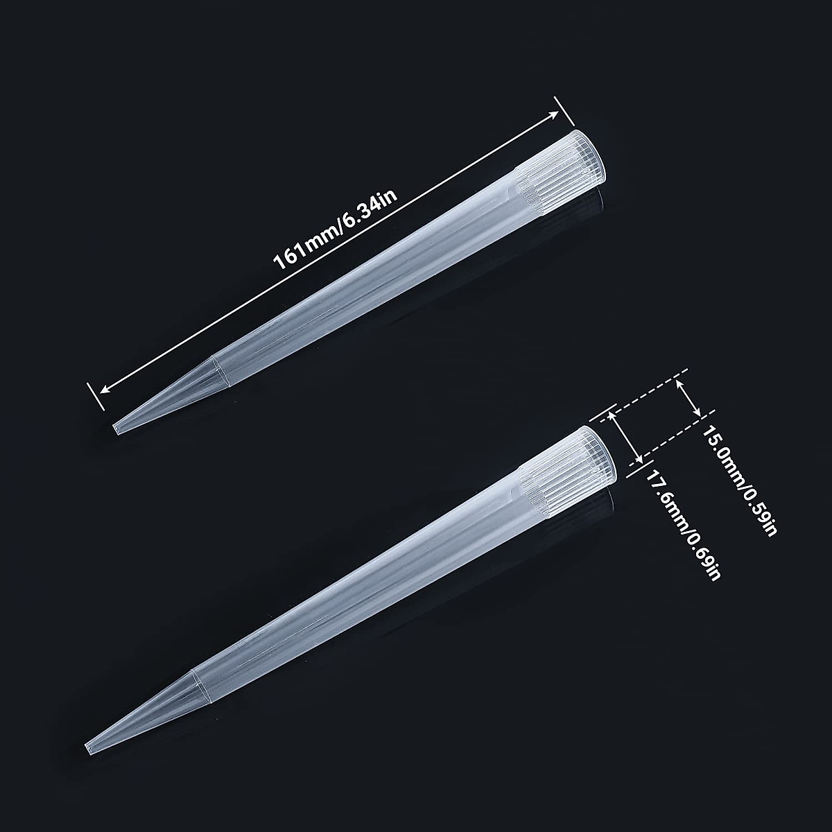 FOUR E'S SCIENTIFIC 10ml Pipette Tips - Universal 10000ul Sterile Pipette Tips Racked RNase/DNase Free & Pyrogen Safe, Autoclavable, 1 Rack 24 Tips