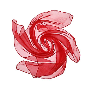 SATINIOR Chiffon Scarf Women Square Handkerchief Lightweight Satin Ribbon Scarf Retro Neck Scarf