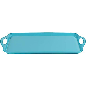 Calypso Basics by Reston Lloyd Melamine Rectangular Serving/Ottoman Tray with Handles