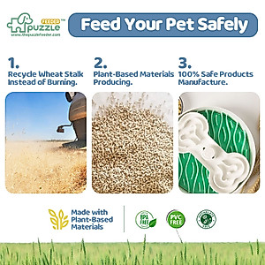 Puzzle Feeder Slow Feeder Dog Bowls, Dog Lick Bowls for Dogs, Slow Feeder for Dry, Wet, and Raw Food, Slow Feeder Dog Bowls for Large Breed,Blue