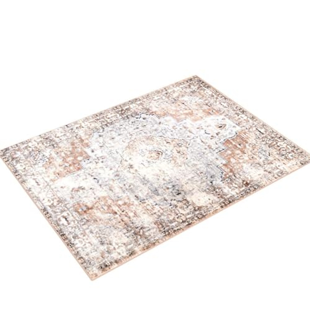 nuLOOM Vintage Medallion Thea Area Rug, 6' 7" x 9', Beige