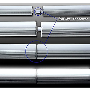 UMR Brightest LED Shop Light 4FT 22W Linkable to Every Length, Ultra Efficient 6500K Daylight Integrated Fixture for Garage, Ceiling, Kitchen, & Under Cabinet, Plug & Play Installation