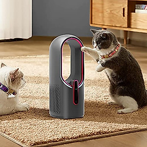 LOMMOL Desk Fan, 11.8 Inch Bladeless Fan Mini Office Fan, USB Table Fan With Comfy Wind, Desk Fan Small Quiet with 3 speeds Touch Control for Office Bedroom Dorm Workday Companion