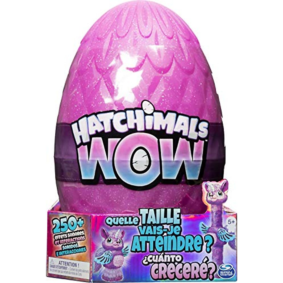 Hatchimals 6046989 - Wow, Llalacorn 32-inch (81.3 centimetres) Tall Interactive Hatchimal with Re-Hatchable Egg (Styles May Vary)