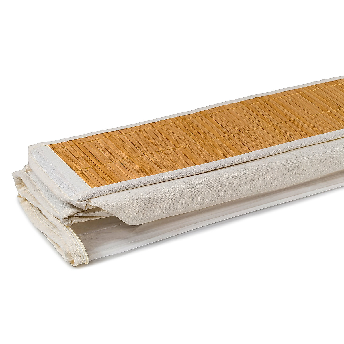 Under The Bed Shoe Organizer - Keep Your Shoes Organized with Storage for Up to Twelve Pairs of Shoes. Decorative Bamboo Siding, Easily Visible with Clear Cover and Protected from Moisture and Dust.