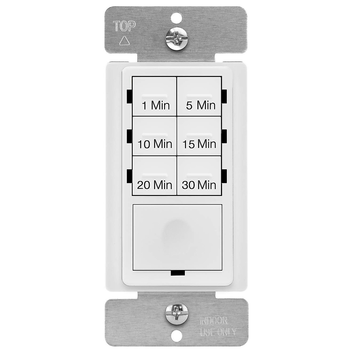 ENERLITES Countdown Timer Switch for Bathroom Fans and Lights, 1-30 Min, Neutral Wire Required, UL Listed, White