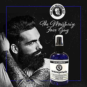 The Well Groomed Guy Face Moisturizer - Deeply Hydrating Face Moisturizer for Men - Light & Soft Formula -Organic Face Cream & Aftershave for Men with Aloe Vera and Hyaluronic Acid