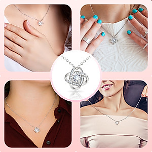 To My Amazing Bestie Friendship Necklace, Best Friend Necklace for Women Friendship Gifts, Best Friend Birthday Gifts for Women, Long Distance Friendship Jewelry, Friendship Love Knot Necklace for Women Friends, Christmas Gift for her. (Luxury Box)