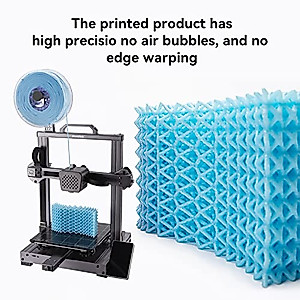 FAYYA 3D Printer Filament 2.85mm Diameter Flexible Rubber 1KG Spool (2.2lbs) Dimensional Accuracy +/- 0.02mm Consumables Printing Material Supplies Black+White+Blue+Green+Red+Yellow+Brown