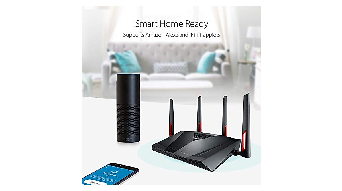 ASUS AC3100 WiFi Gaming Router - Fast, Secure & AiMesh Ready