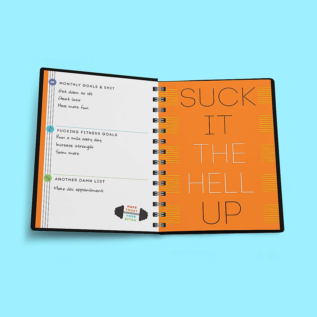 2023 No F*cking Excuses Fitness Tracker: 12-Month Planner to Crush Your Workout Goals & Get Shit Done Monthly (Thru December 2023) (Calendars & Gifts to Swear By)