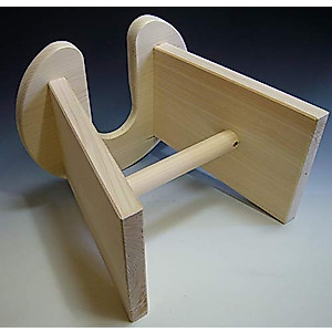 Kiso Craft Wooden Bath Chair, Healing Incense, Made in Japan, Cypress (Foot Height), Width 11.8 x Depth 10.4 x Height 11.8 inches (30 x 26.5 x 3