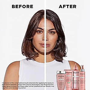 KERASTASE Chroma Absolu Chroma Respect Shampoo | For Sensitized or Damaged Color-Treated Hair | Protects and Hydrates | Fine To Medium Hair | With Glycerin and Hyaluronic Acid | 8.5 Fl Oz