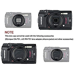 Lens Protector Cover for Olympus TG-6 TG-5 TG-4 TG-3 TG-2 and TG-1 Camera, Rotating Lens Cap, Replaces Olympus LB-T01 Lens Barrier