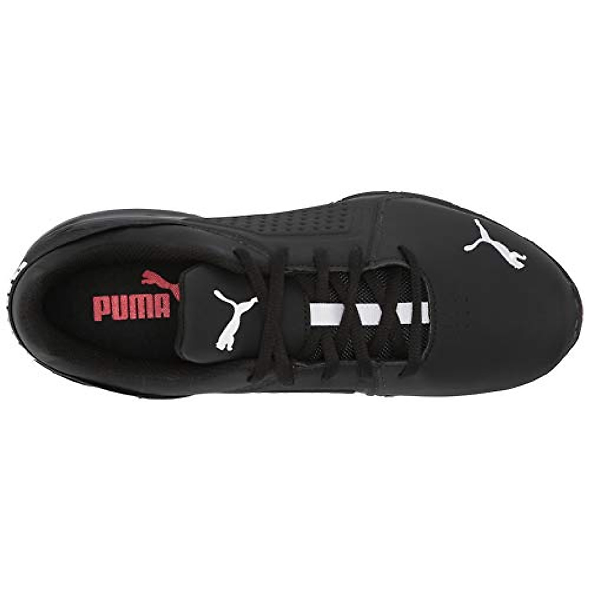 PUMA Men's VIZ RUNNER WIDE Sneaker, Puma Black-Puma White, 9.5