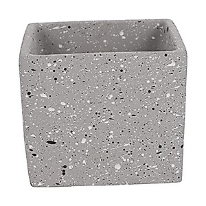 CORHAD Home Decor 1pc Creative Container Flowerpot Decorative Concrete Planter Cement Pots Office Small Planters Square Garden Home Bonsai Flowers Supplies Indoor for Pot Plants Table Decor