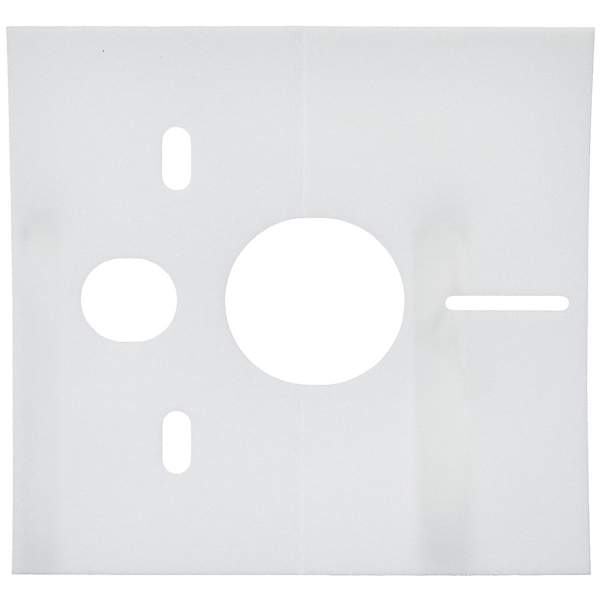 Sanit Soundproofing Kit for Wall-Hung Toilets and Bidets, Set of 1, White, 16.002.00 0000