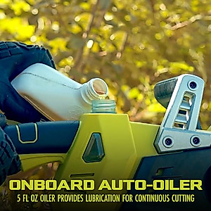 Sun Joe 24V-X2-CS16 48-Volt IONMAX Cordless Chain Saw 16-inch Kit, (w/ 2 x 2.0-Ah Batteries + Quick Charger)