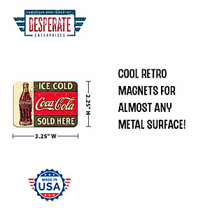 Desperate Enterprises 1916 Ice Cold Coca-Cola Refrigerator Magnet - Funny Magnets for Office, Home & School - Made in The USA