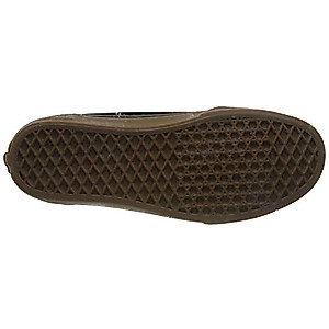 Vans Men's Ward Sneaker, Black ((Canvas) Black/Gum 7hi), 11