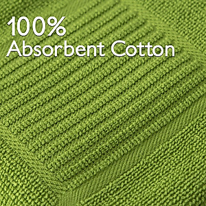 T-fal Textiles Cotton Dish Towel, Solid - Single, Green