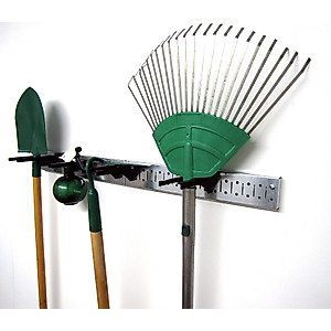 Metal Pegboard Strip Garden Tool Organizer Pegboard Rail Kit