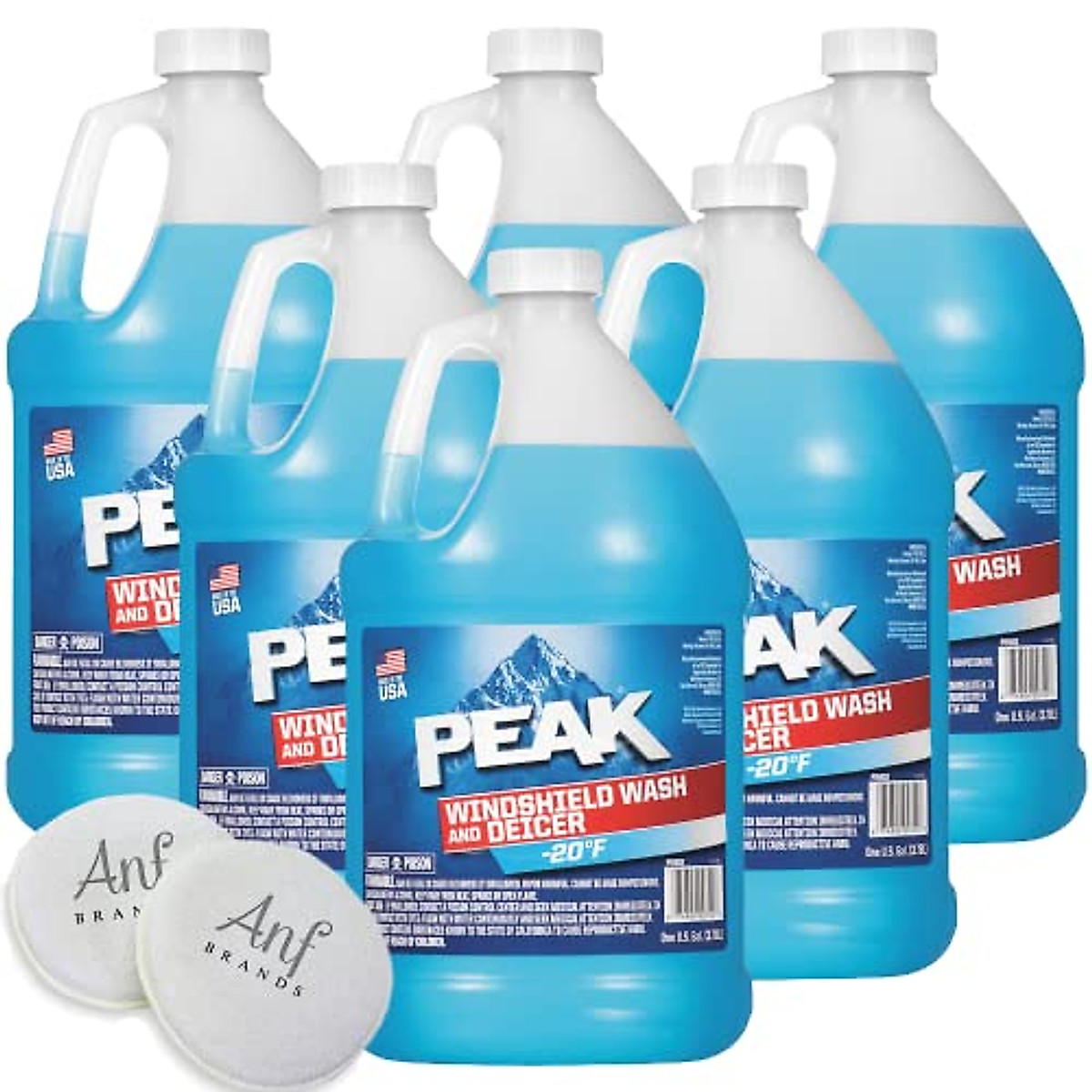 ANF BRANDS (6 Pack) PEAK PWN0H3 -20°F Windshield Washer Fluid Sponge