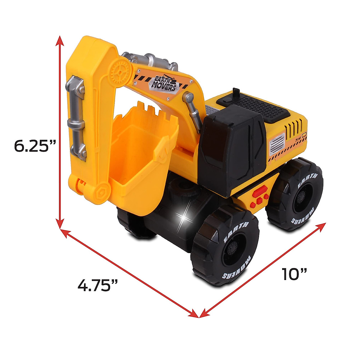NKOK Earthmovers™ Friction Powered Lights & Sounds Excavator
