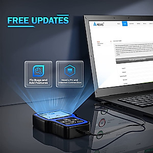 NEXAS NL101 OBD2 Scanner Diagnostic Tool & Battery Tester, Check Car Engine Light Code Reader Scan Tool with Full OBDII Function Live Data Stream for All Vehicles, Free Protective Case & Update