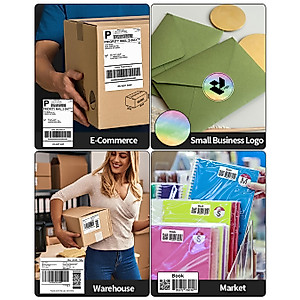 Phomemo Bluetooth Thermal Shipping Label Printer, Wireless 4x6 Shipping Label Printer for Shipping Packages, Support Android, iPhone and Windows, Widely Used for Amazon, Ebay, Shopify, USPS, FedEx