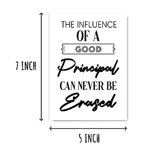 EruditeGifts The Influence Of A Good Principal Card - Principal Appreciation Card - Funny Principal Day Card - Thank You Card For Him